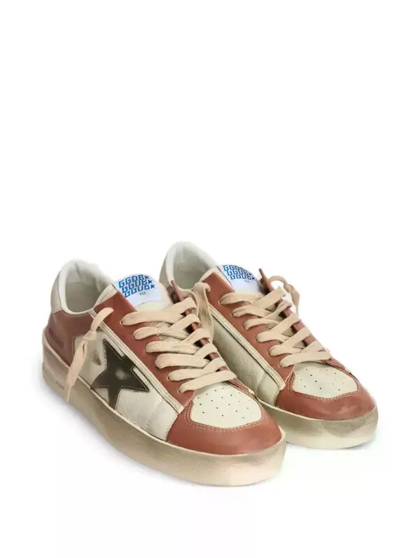 GOLDEN GOOSE Stardan Sneakers With Star Patch - Neutrals