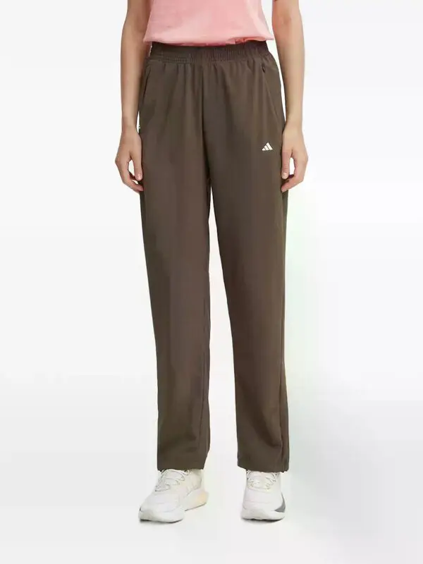 Adidas Logo Print Track Pants - Brown