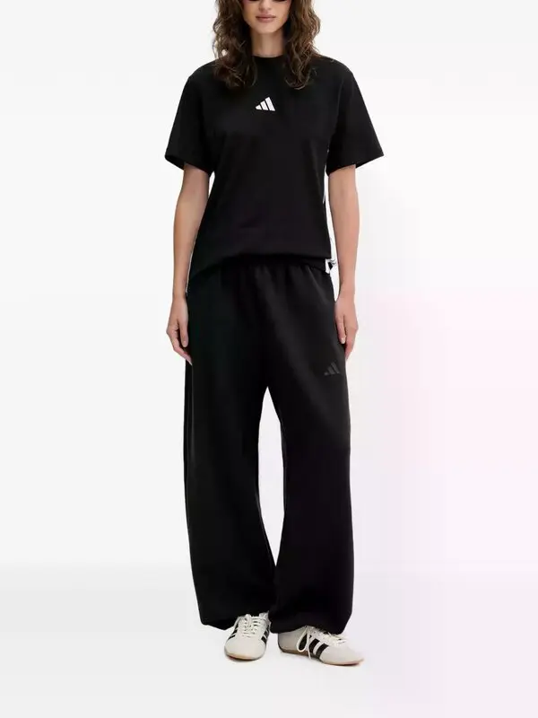 Adidas Soft Lux Wide-leg Track Pants - Black