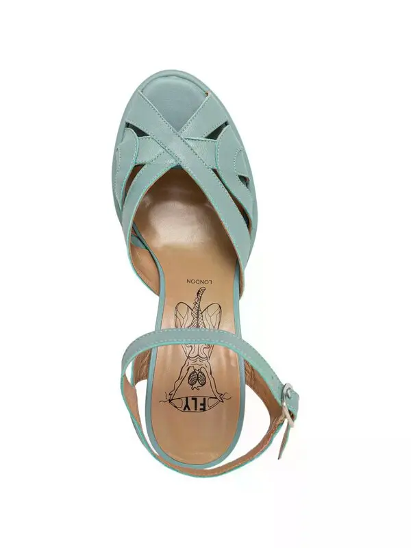 Fly London Buckle-fastening Caged Pumps