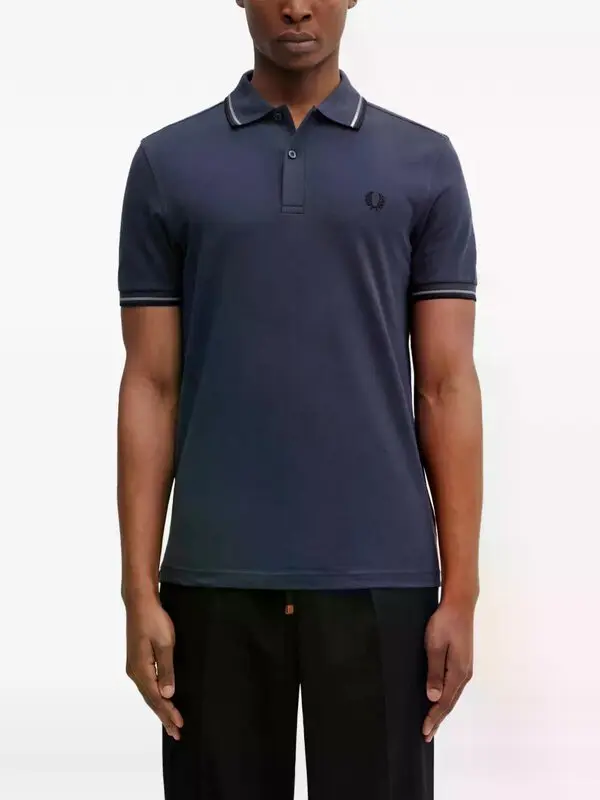 Fred Perry Contrast-trim Logo Polo Shirt