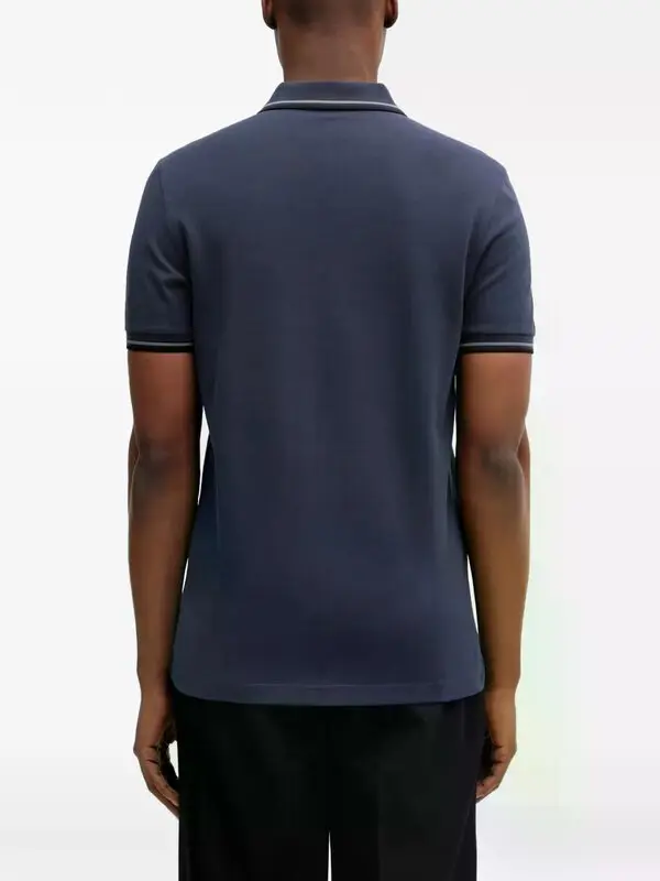 Fred Perry Contrast-trim Logo Polo Shirt