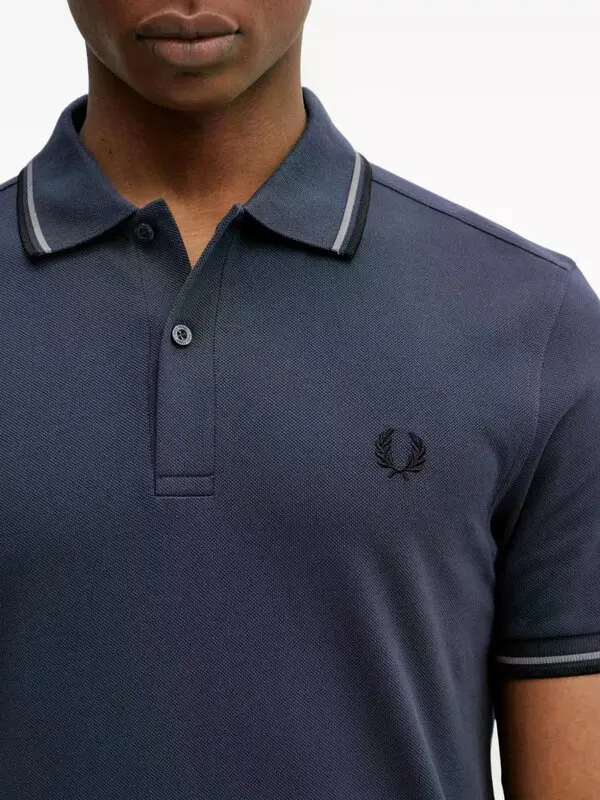 Fred Perry Contrast-trim Logo Polo Shirt