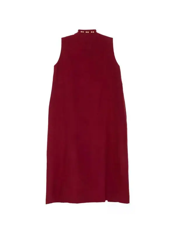 Biyan Gabardine Embellished Vest Coat