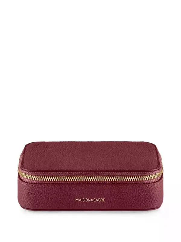 MAISON DE SABRE Logo-detail Jewellery Case - Red