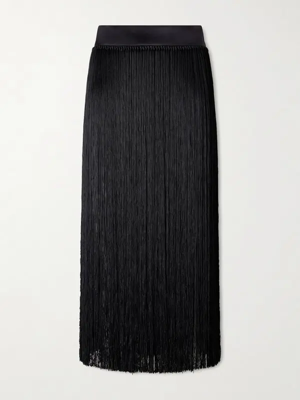 Dolce & Gabbana Fringed Midi Skirt