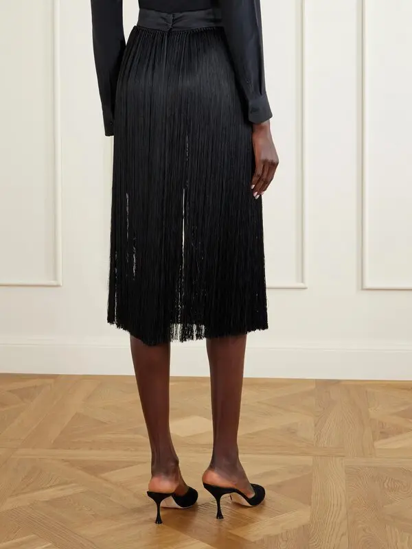 Dolce & Gabbana Fringed Midi Skirt