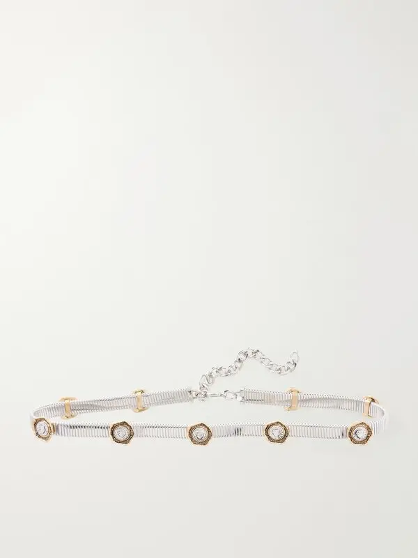 Maison Mayle Flora Embellished Belt - Multi