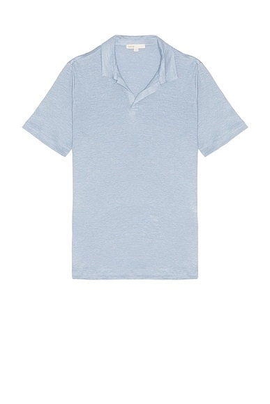 Onia Shaun Stretch Linen Polo