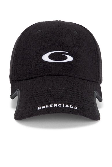 Balenciaga Fleece Cap - Black