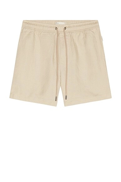 Onia Air Linen Pull On Short 6 - Dune