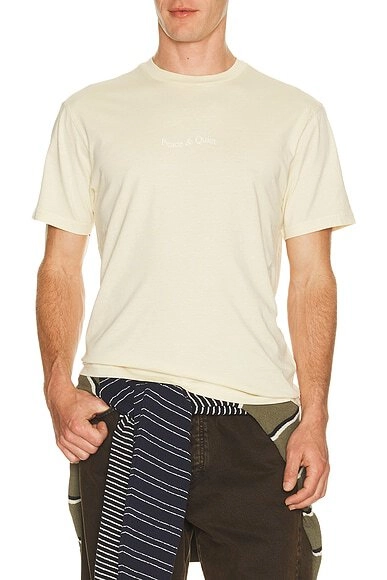 MUSEUM OF PEACE & QUIET Wordmark T-shirt - Bone