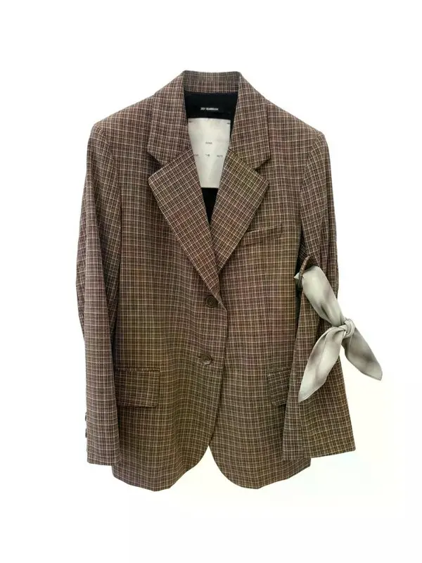SONG FOR THE MUTE Check-pattern Blazer
