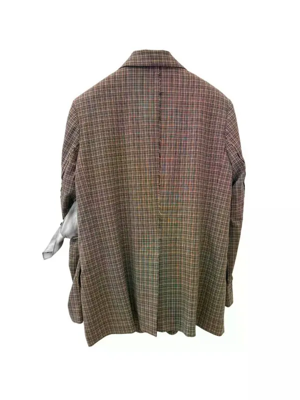 SONG FOR THE MUTE Check-pattern Blazer