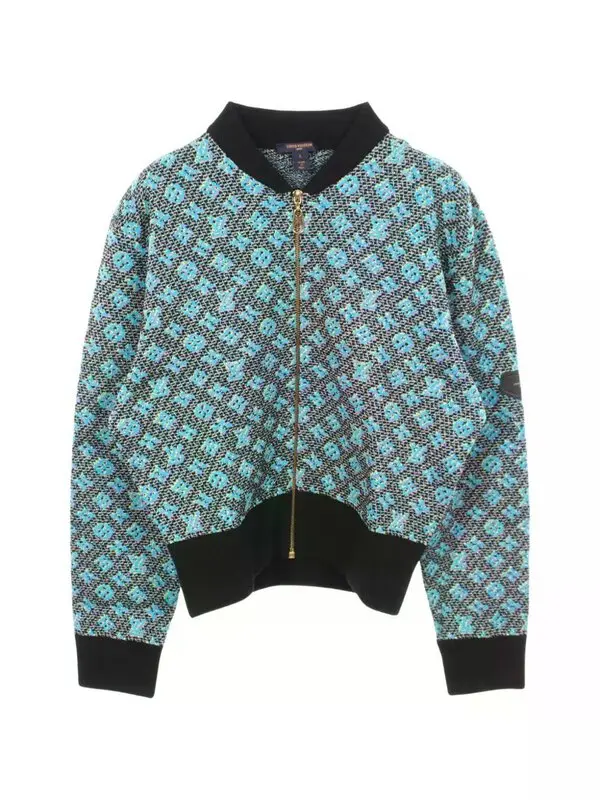 LOUIS VUITTON Monogram Zip-up Bomber Jacket