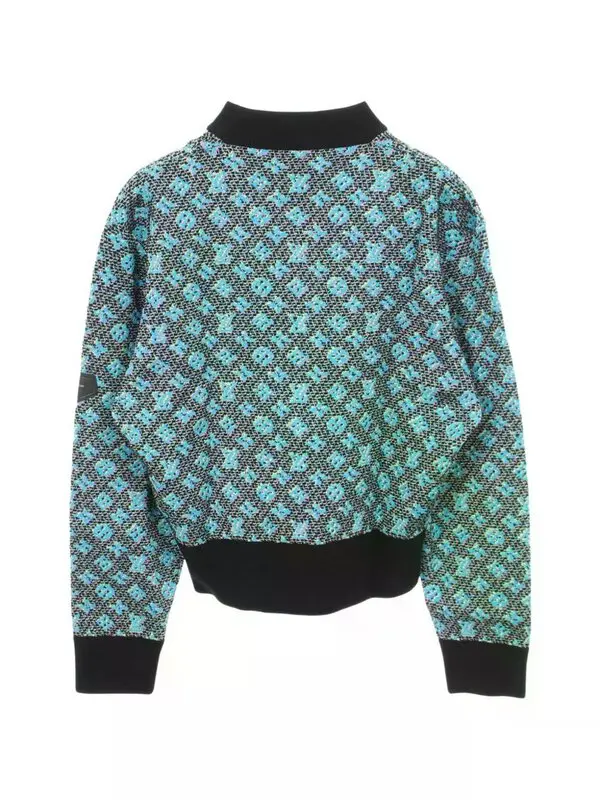 LOUIS VUITTON Monogram Zip-up Bomber Jacket
