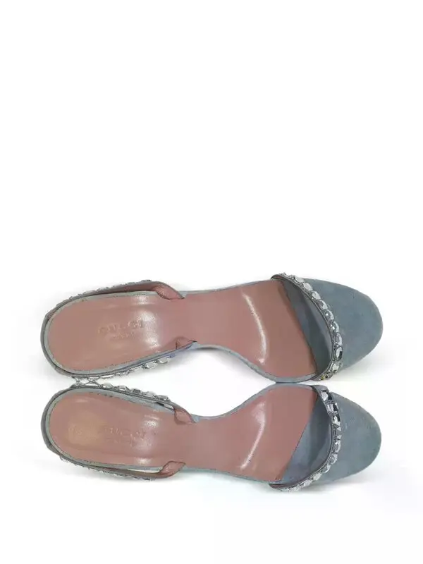Gucci Embellished Slingback Sandals