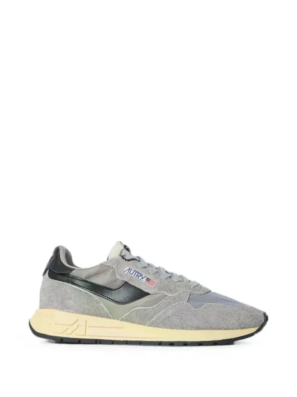 AUTRY Reelwind Sneakers In Suede And Mesh - Grey