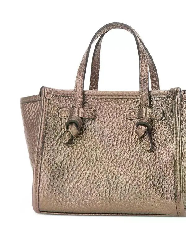GIANNI CHIARINI Small Miss Marcella Leather Tote Bag - Brown