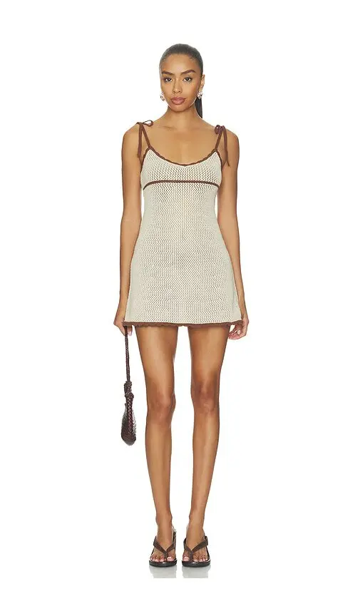 SEROYA Malkie Crochet Dress - Brown