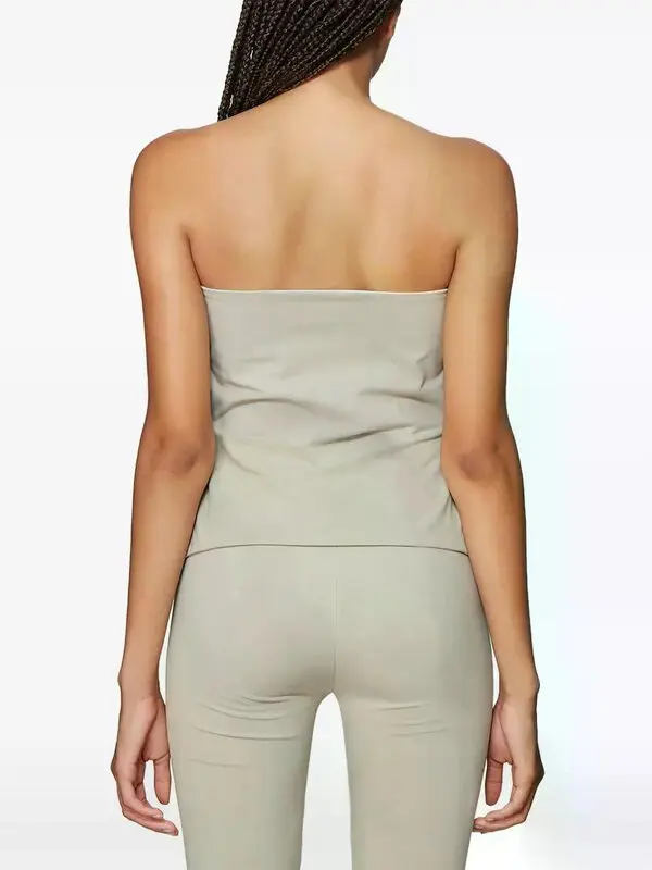 RONI ILAN Strapless Button-up Top