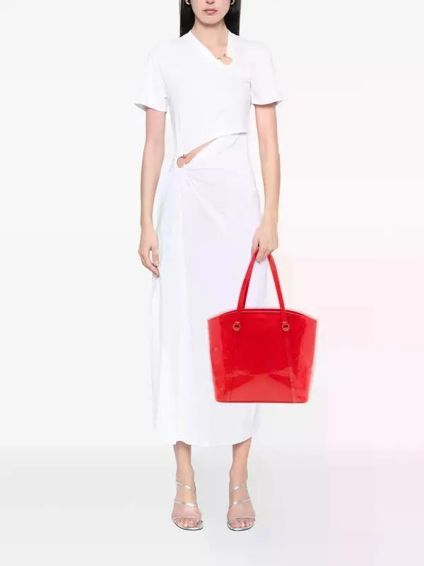 LOUIS VUITTON Monogram Vernis Avalon Gm Shoulder Bag - Red
