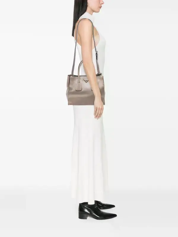Prada Glace Calf Twin Pocket Double Handle Satchel