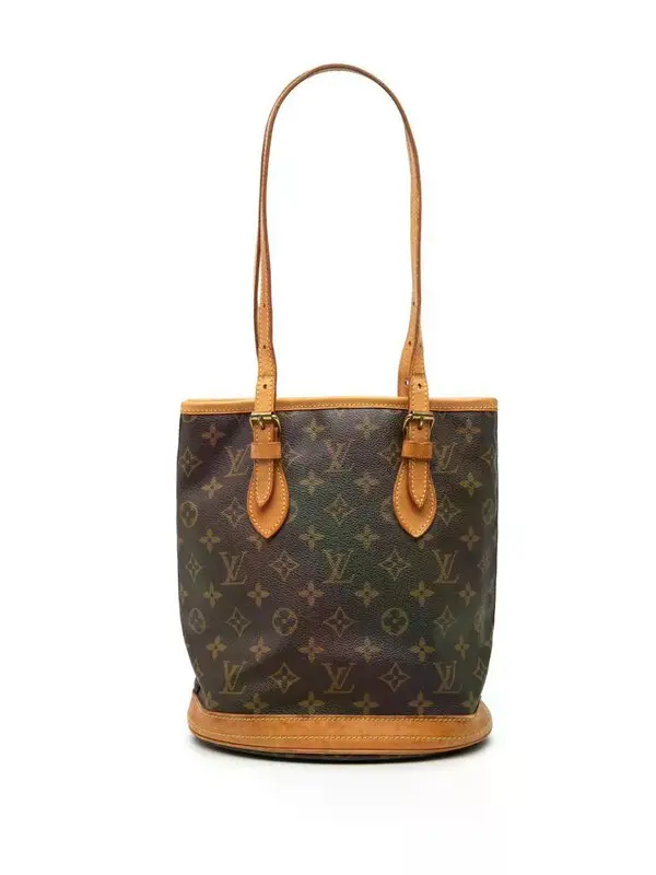 LOUIS VUITTON Monogram Petit Bucket Bag - Brown