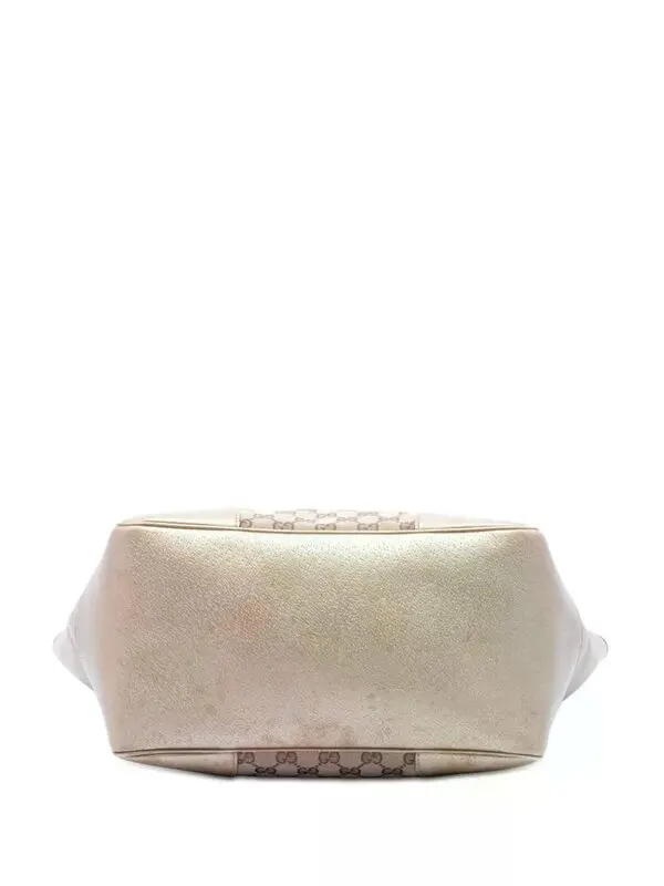 Gucci Gg Canvas And Leather Bree Tote Bag