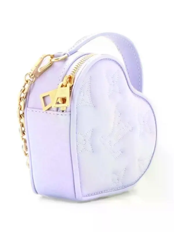 LOUIS VUITTON Pop My Heart Pouch Bag Bubblegram Leather Crossbody Bag - Purple