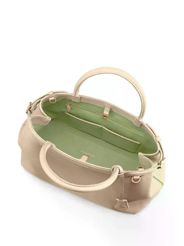 MAISON DE SABRE Large Palais Leather Shoulder Bag - Neutrals