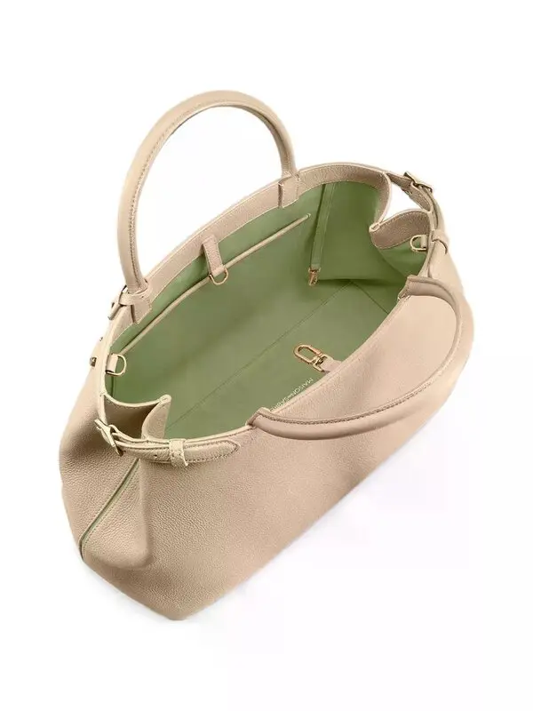 MAISON DE SABRE Large Palais Leather Shoulder Bag - Neutrals