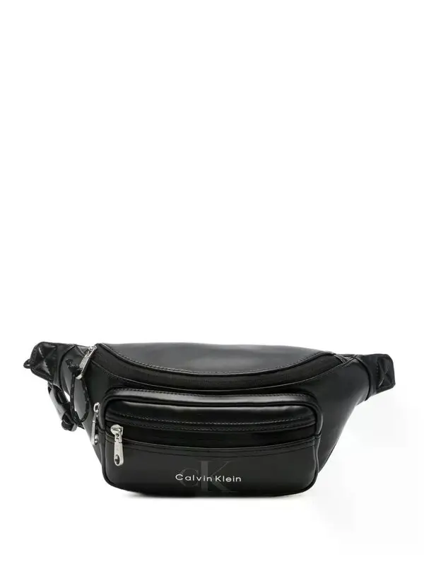 Calvin Klein Logo Print Zip-fastening Belt Bag - Black