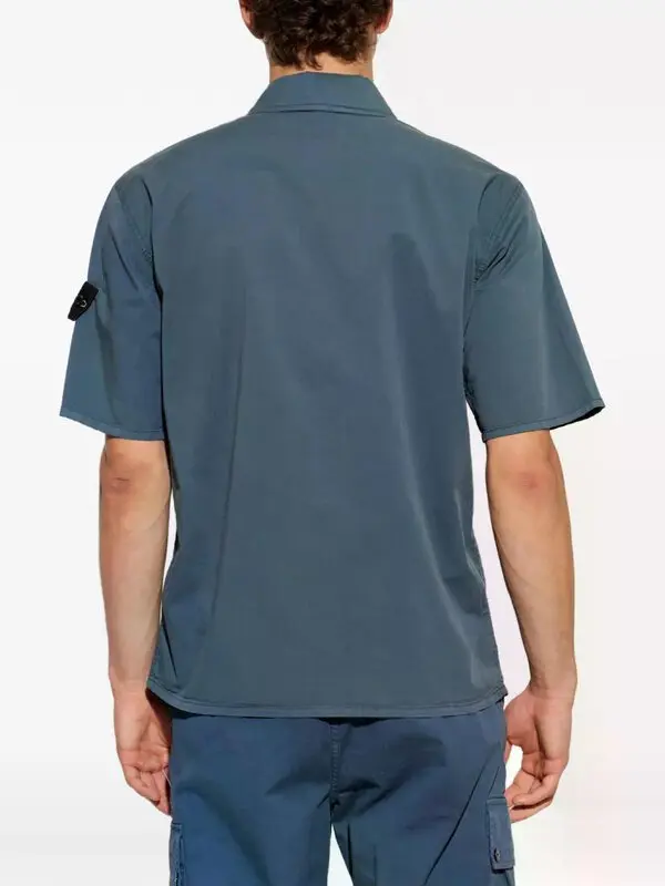 Stone Island Logo-patch Short-sleeved Shirt
