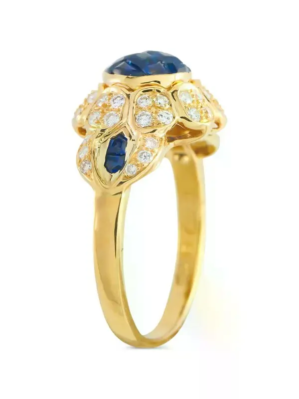 MOUAWAD 18k Yellow Sapphire And Diamond Ring