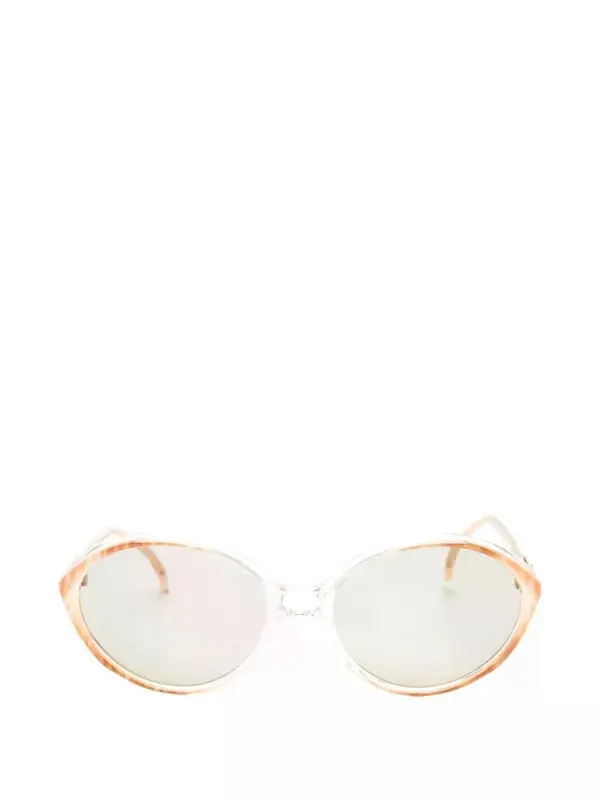 Saint Laurent Oval Frame Sunglasses - Neutrals