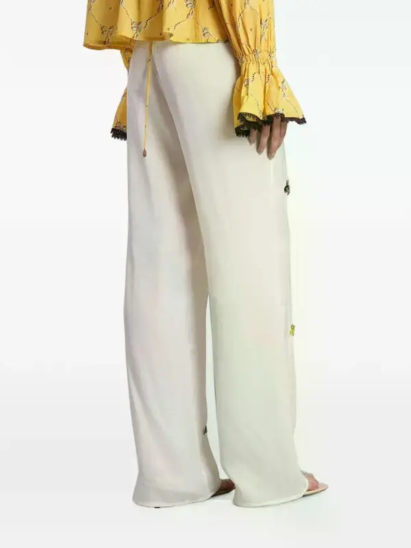 SIEDRES Embellished Wide-leg Trousers