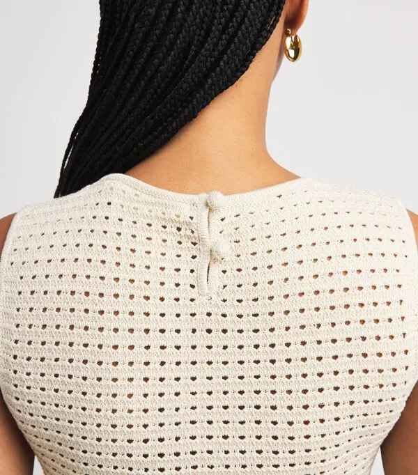 Zimmermann Indra Crochet Fringe Tank Top