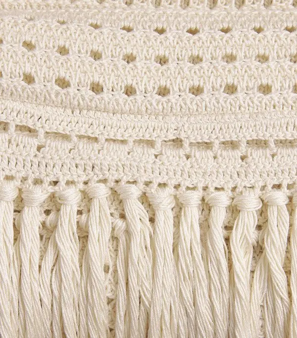 Zimmermann Indra Crochet Midi Skirt With Fringe