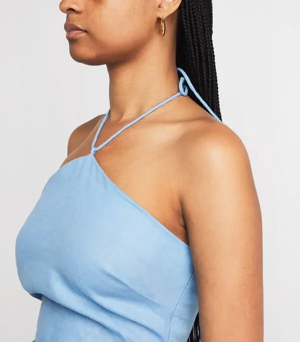 Faithfull The Brand Linen Halter Neck Top
