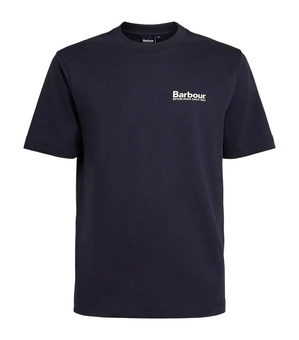 Barbour Cotton Logo T-shirt - Navy
