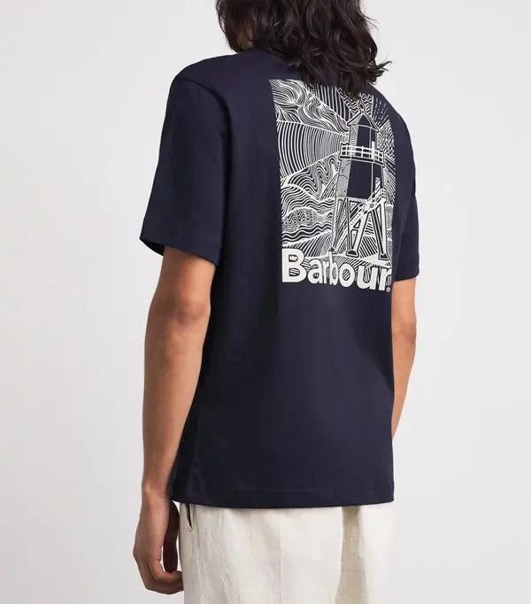 Barbour Cotton Logo T-shirt - Navy
