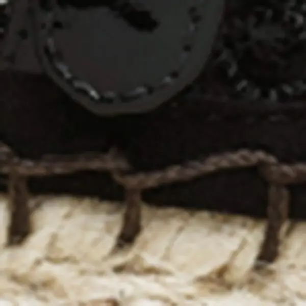 Alaïa Net Platform Espadrilles - Black