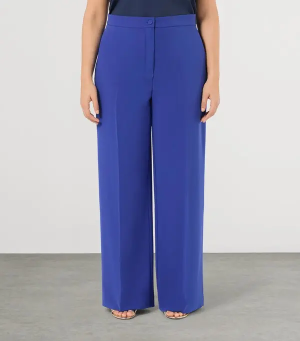 Marina Rinaldi Cady Wide-leg Tailored Trousers