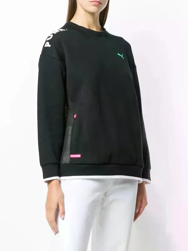 PUMA Chase Crew Mesh-panel Sweatshirt