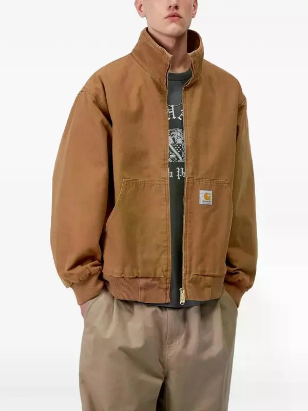 Carhartt Work In Progress Ravon Logo-patch Zip-up Jacket