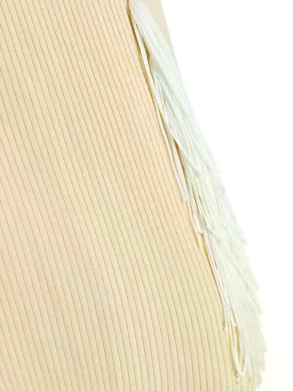 IRO PARIS Fleur Fringe Cutout Midi Dress - Neutrals