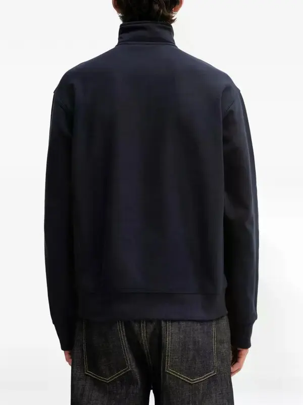 Carhartt Work In Progress American Script Half-zip Sweatshirt - Blue