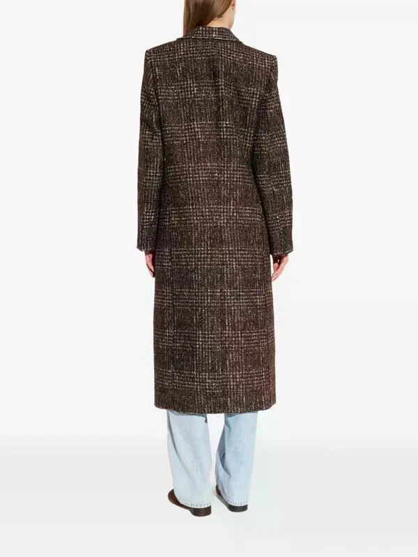 IRO PARIS Igliya Bouclé Checked Coat