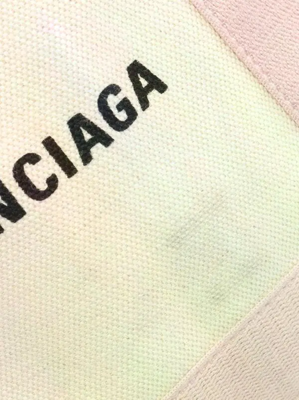 Balenciaga 2000s Navy Cabas Handbag - Neutrals